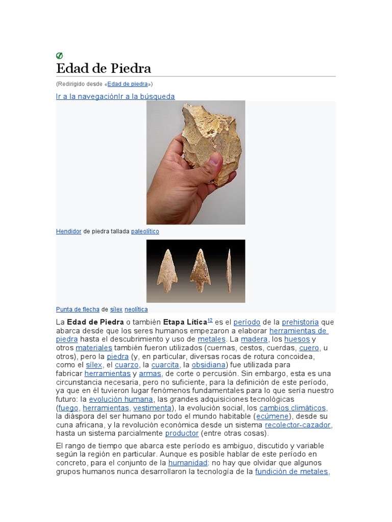 Edad de Piedra | PDF | Edad de Piedra | Cerca del este