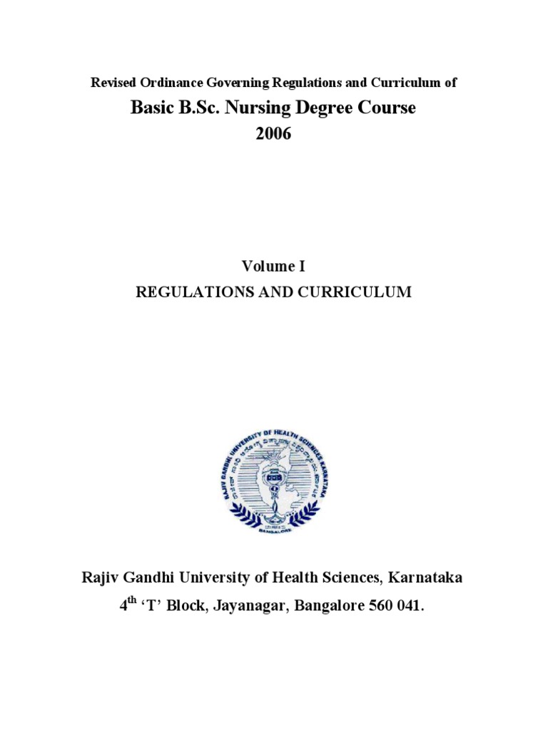 Syllabus Basic B.SC | PDF | Nervous System | Nursing
