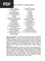 Jazz Chants | PDF | Leisure