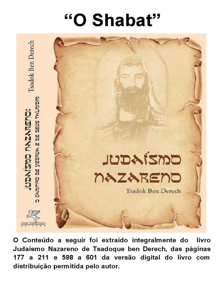 O Shabat | PDF | Shabat | Comportamento e experiência religiosa