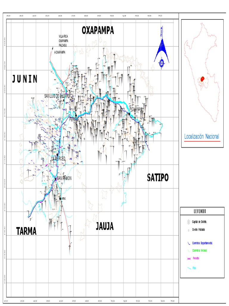Mapa de Chanchamayo | PDF