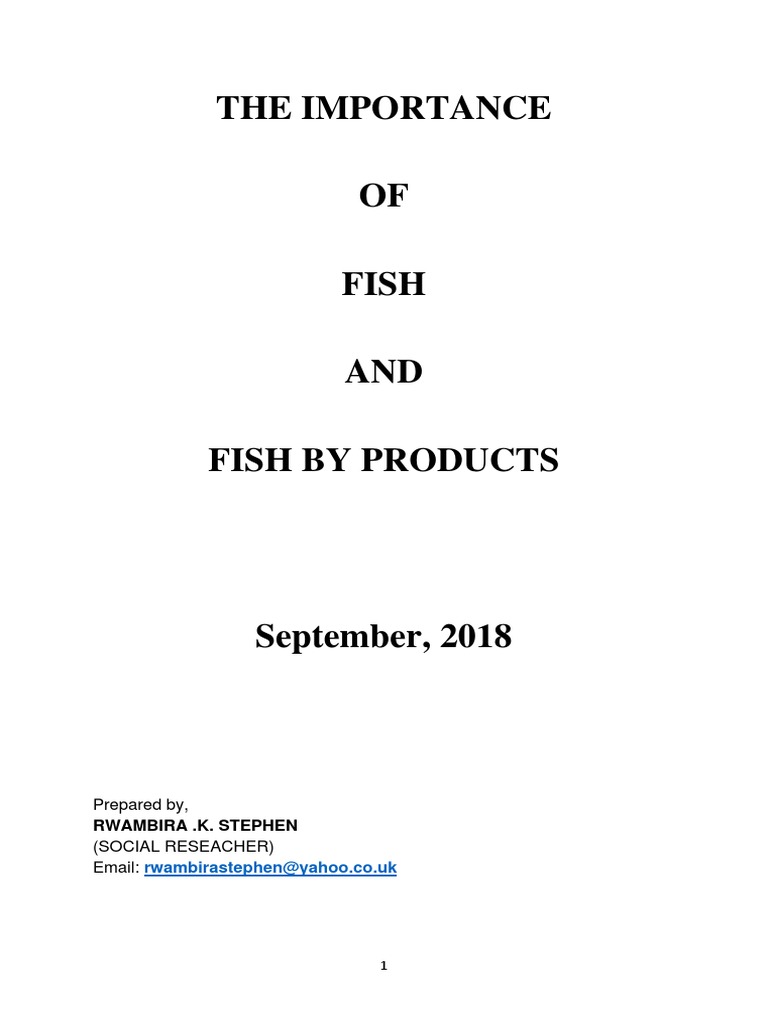 Importance of Fish-3 | PDF | Sustainability | Fishery