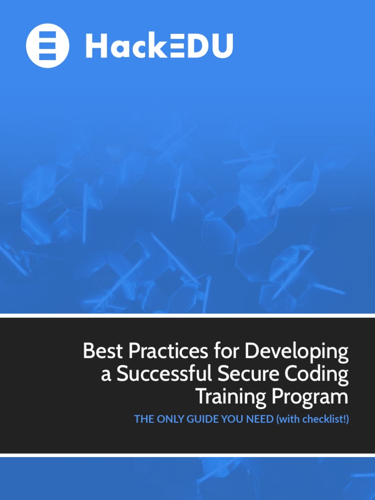 Secure Coding Training Guide | PDF | Reinforcement | Vulnerability ...