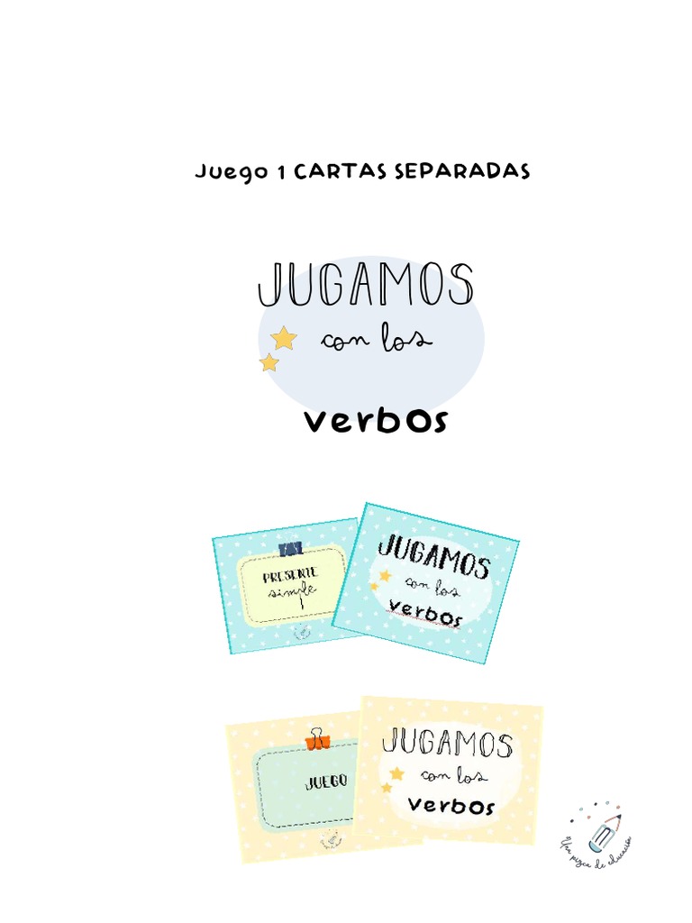 Juegos de Verbos para Aprender Conjugación | PDF | Verbo | Sintaxis