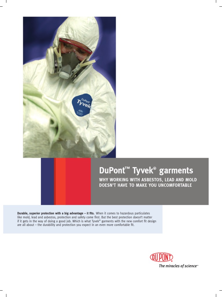 Tyvek Coverall Data Sheet | PDF | Clothing | Seam (Sewing)
