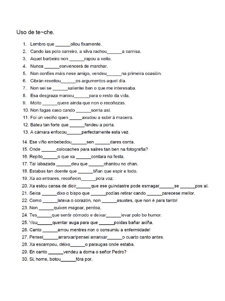 Te - Che Gallego | PDF