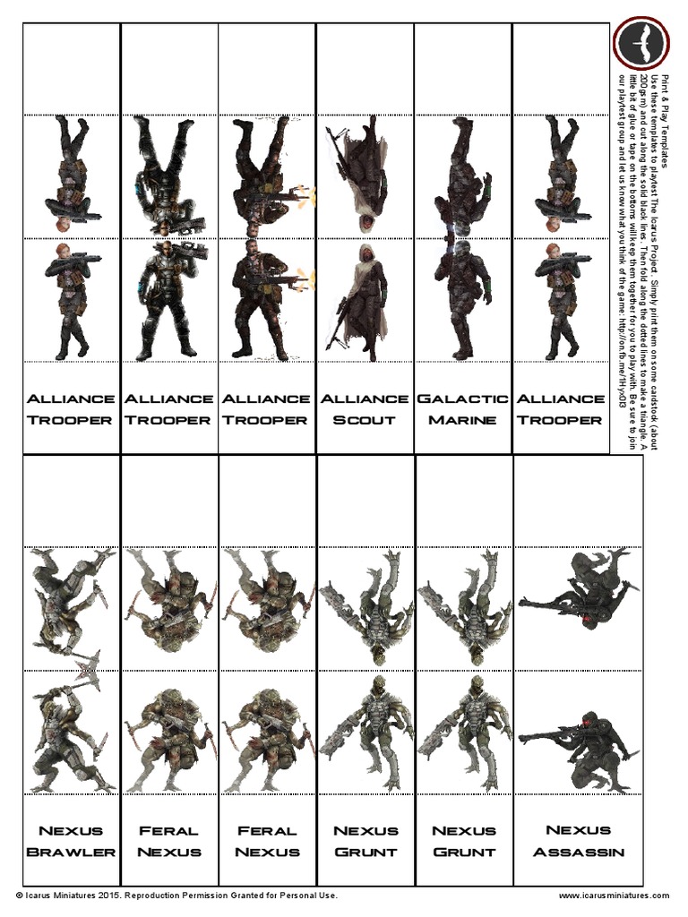 The Icarus Project Print and Play Units | PDF