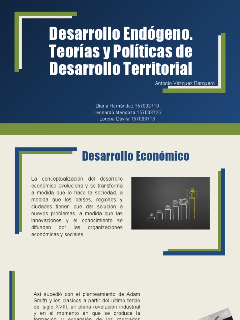 Desarrollo Endógeno. Teorías y Políticas | PDF | Crecimiento económico ...