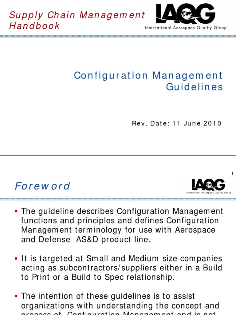 Configuration Management Presentation | PDF | Product Lifecycle ...