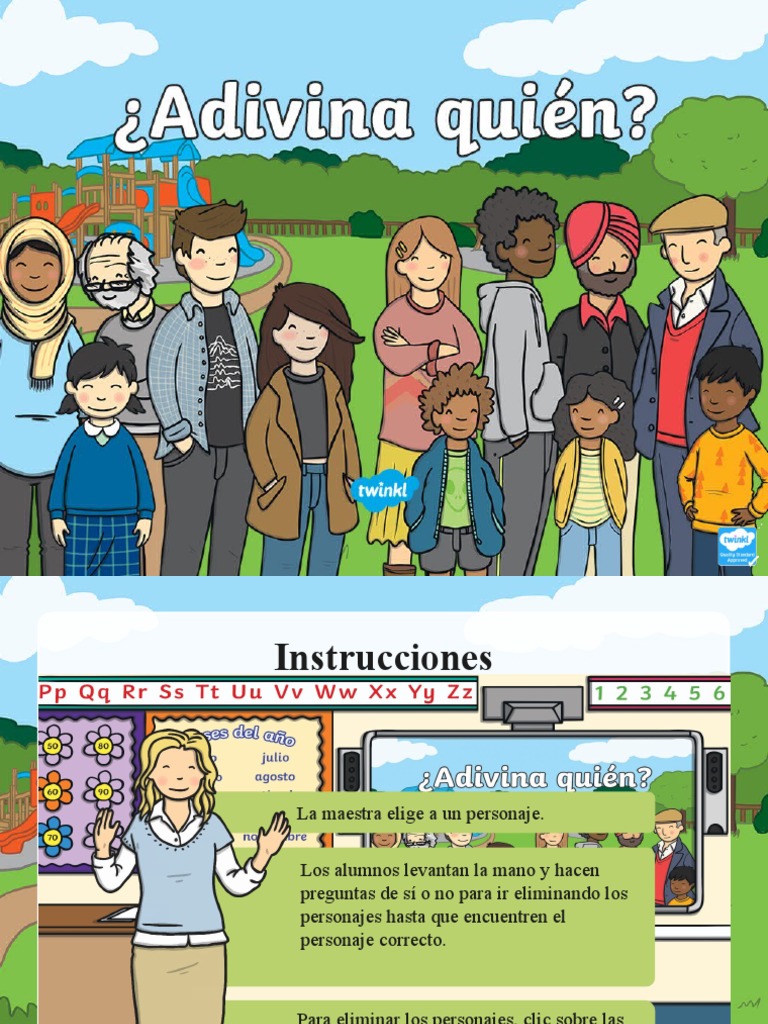 Juego Adivina Quien Powerpoint - Ver - 3 | PDF