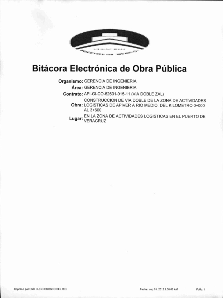 Ejemplo de Bitácora Electrónica | PDF