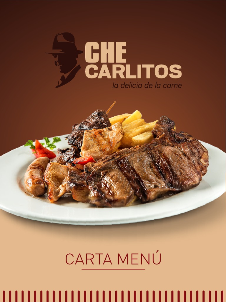 Menú Parrilladas Che Carlitos | PDF | Pancho | Cerdo