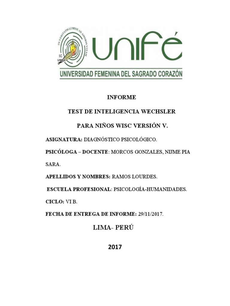 Wisc-V (Final) | PDF | Memoria | Neurociencia