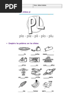 Actividades de lectura: sílabas pla-ple-pli-plu | PDF