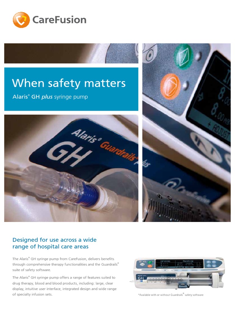 Alaris GH+ Syringe Pump | PDF | Syringe | Intravenous Therapy