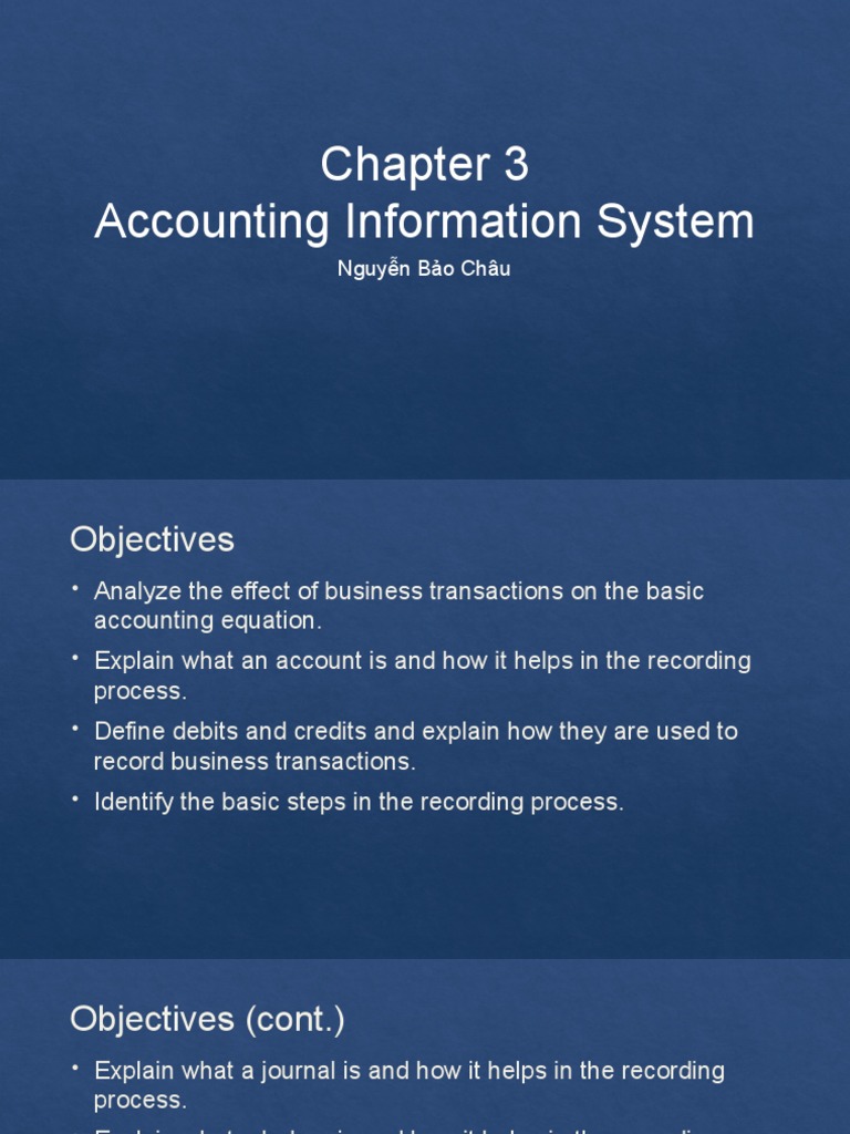 Chapter 3 - Accounting Information System | PDF