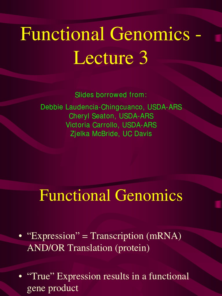 Genomics Pdf Gene Expression Dna Microarray