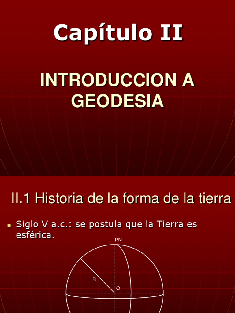 Capitulo Ii Introduccion A La Geodesia | PDF | Geodesia | Triángulo