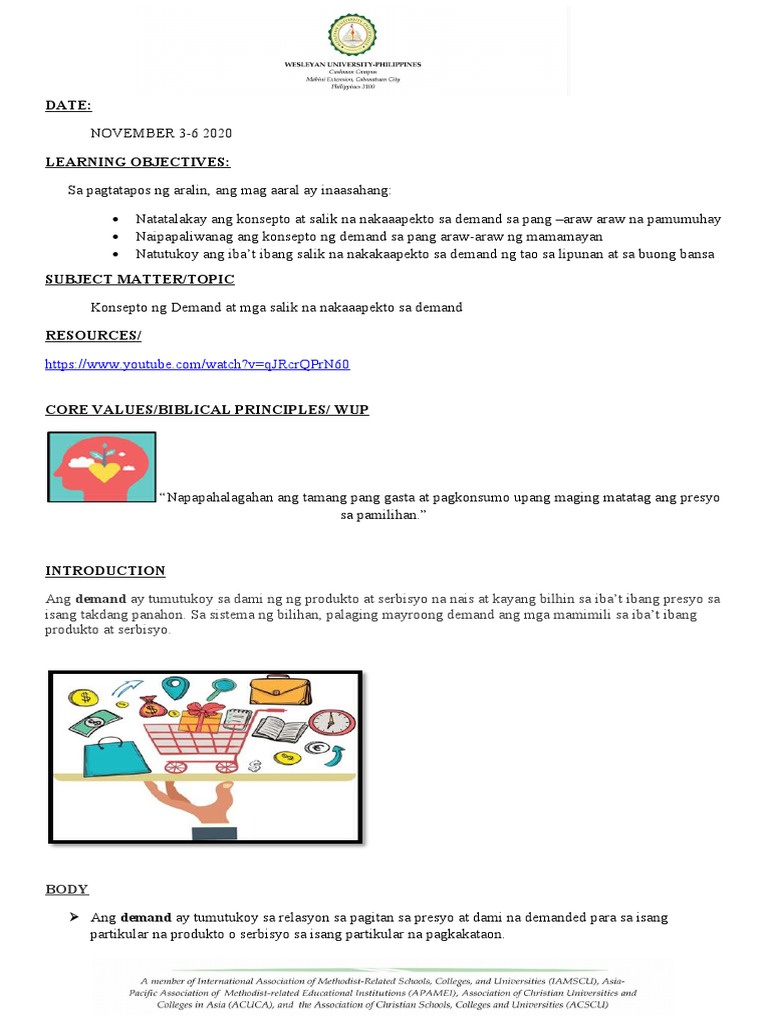 MODULE Week 1 2 DEMAND | PDF