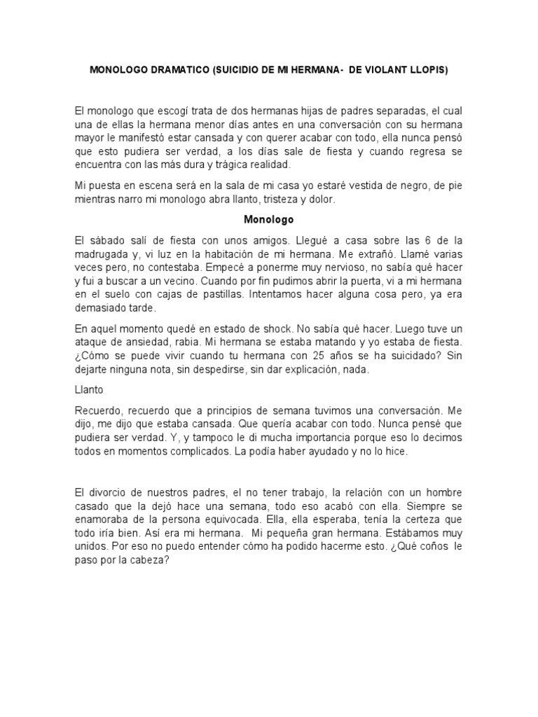 Monologo Dramatico | PDF