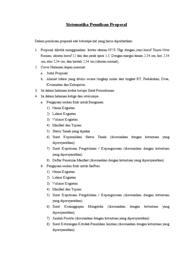 Sistematika Proposal | PDF | Bisnis | Hukum