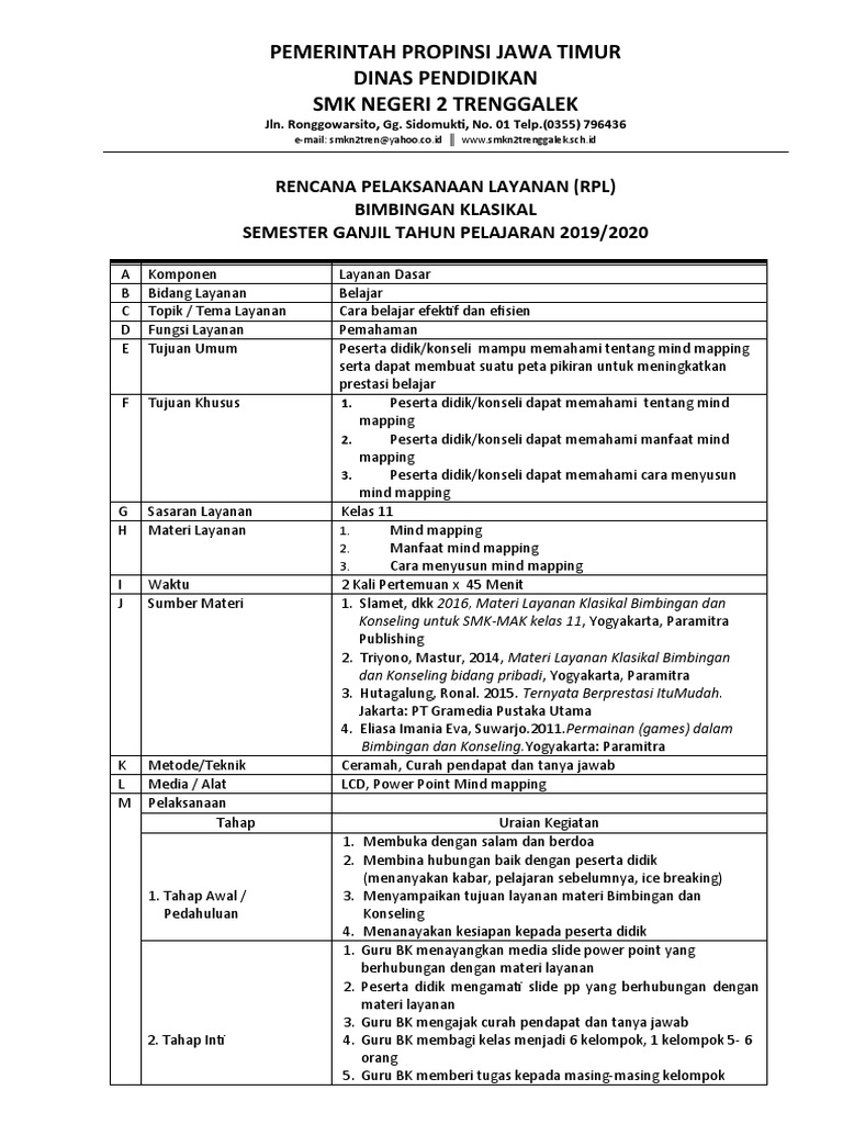 RPL MIND MAPPING (Ganjil) | PDF