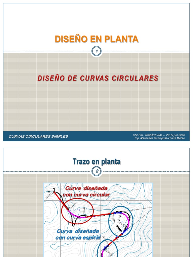 Diseño de Curvas Circulares Simples | PDF | Curva | Geometría Elemental