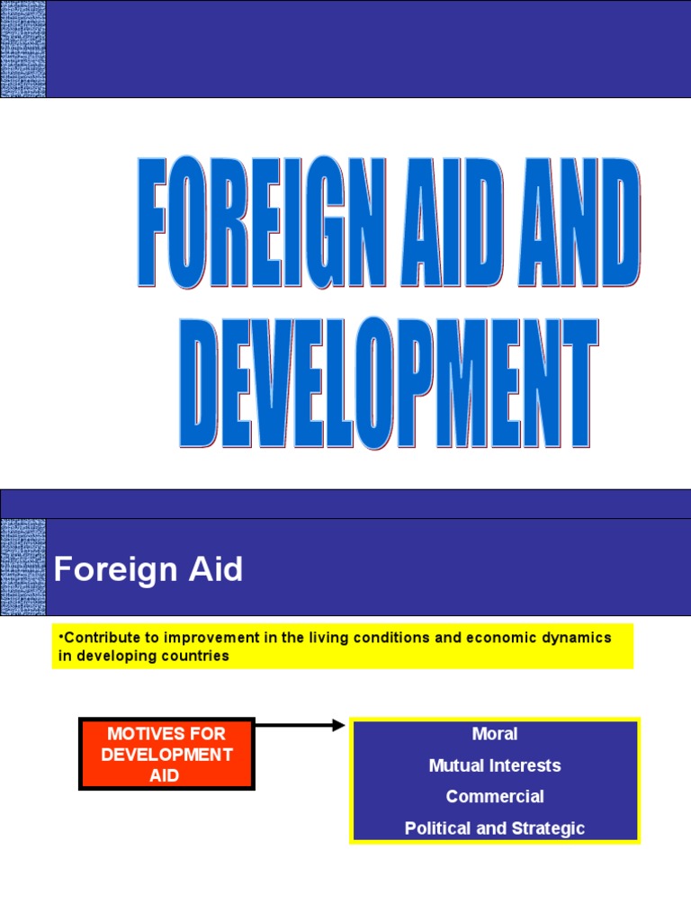 Foreign Aid and Development | PDF | Aids | Poverty & Homelessness