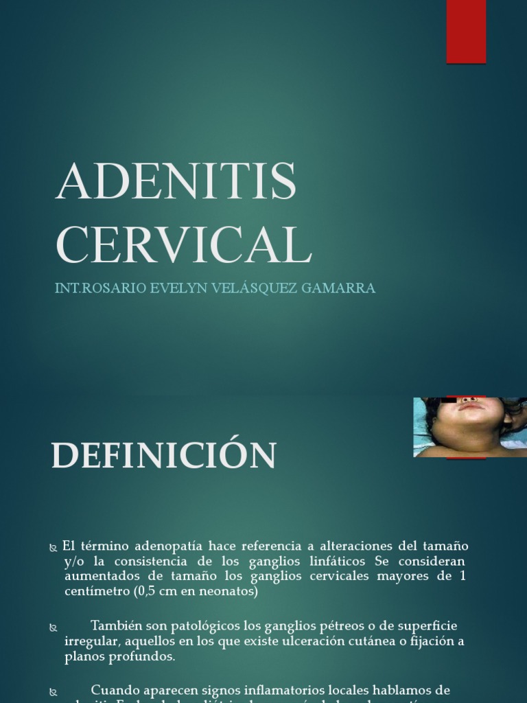 Tratamiento de Adenitis Cervical | PDF | Tuberculosis | Infección