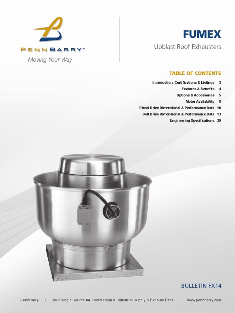 PennBarry Fumex Catalog FX | PDF | Belt (Mechanical) | Duct (Flow)