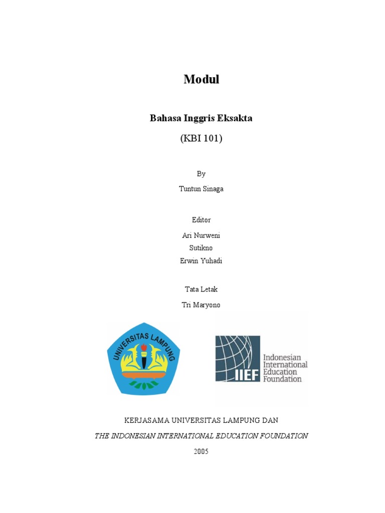 Modul Bahasa Inggris Kbi 101 | Download Free PDF | Reading Comprehension | Verb