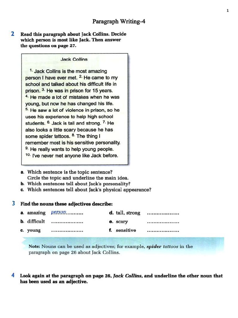 Paragraph Writing - 4 | PDF