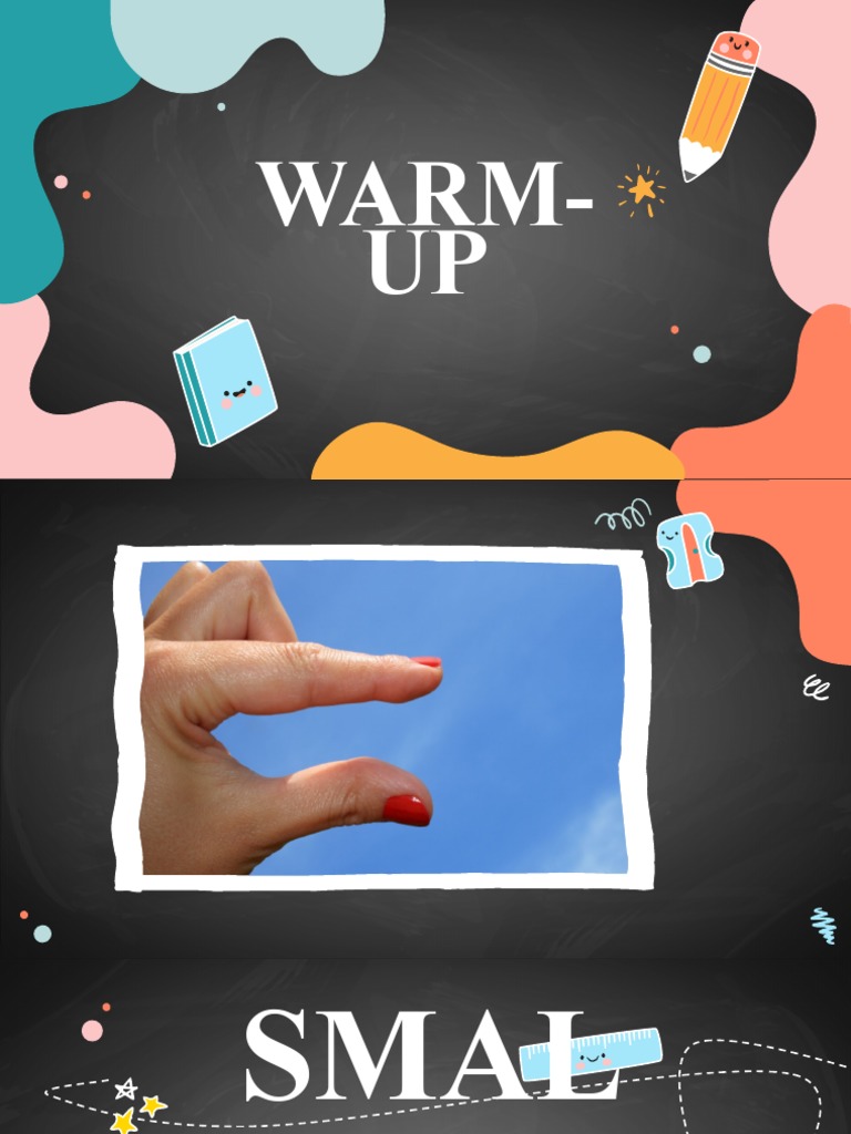 Warm Up Adjectives | PDF