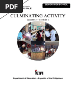 Module Culminating Activity Grade 12 Humss | PDF