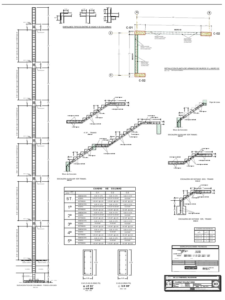 Planos Columnas | PDF