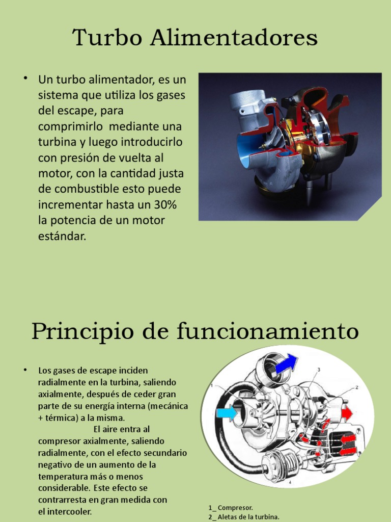 Partes y Funcionamiento del Turbo Alimentador | PDF | Turbocompresor ...