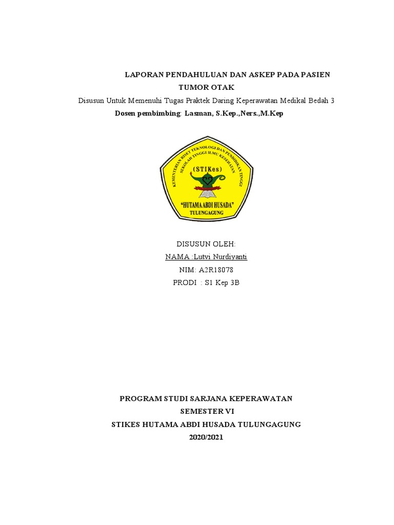 LP & Askep Tumor Otak - Lutvi N (A2r18078) | PDF