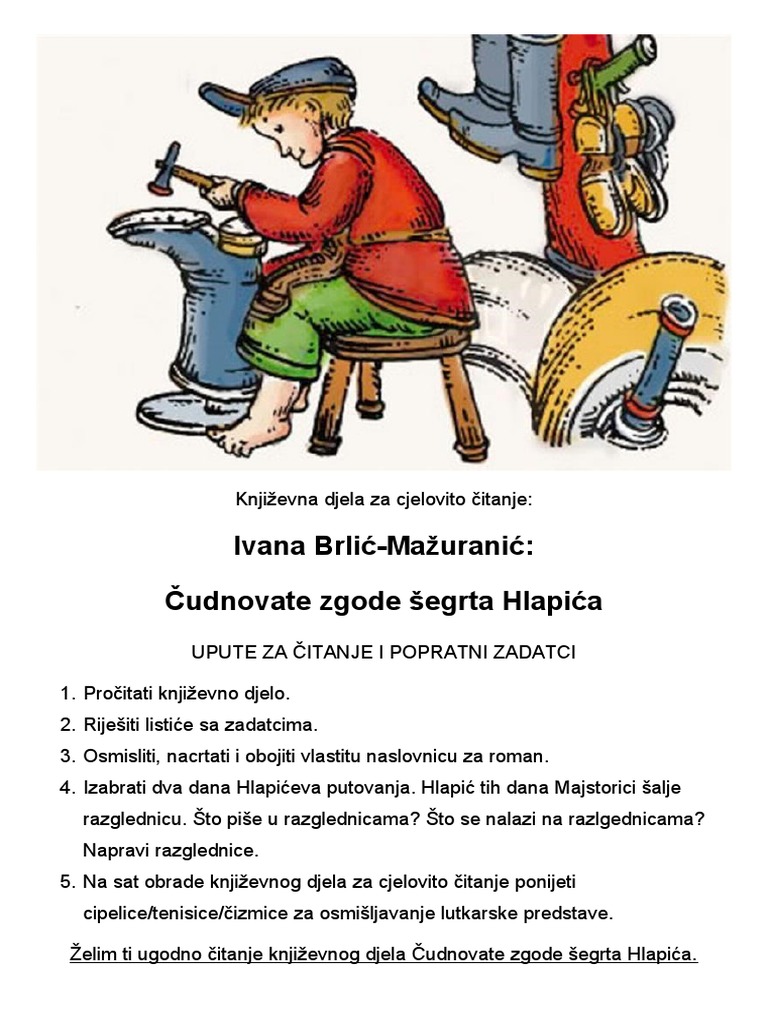 Književna Djela Za Cjelovito Čitanje | PDF