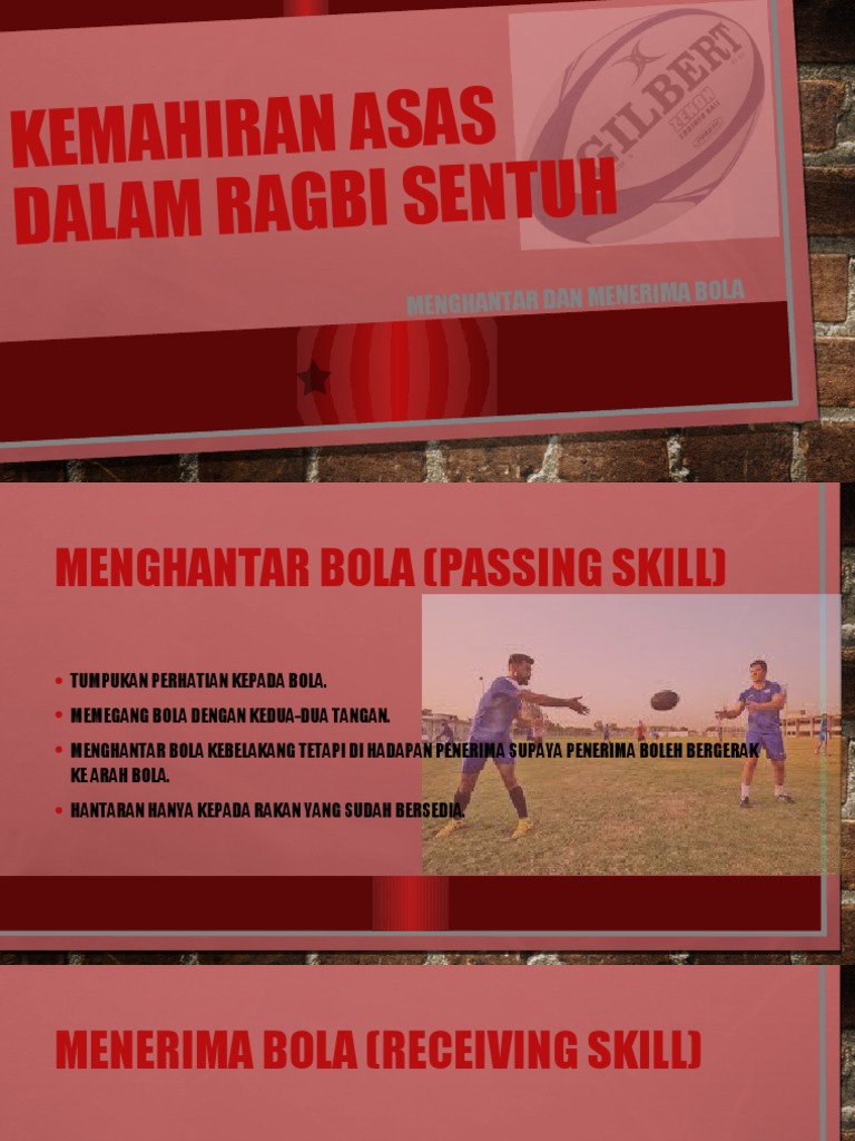 Kemahiran Asas Dalam Ragbi Sentuh | PDF