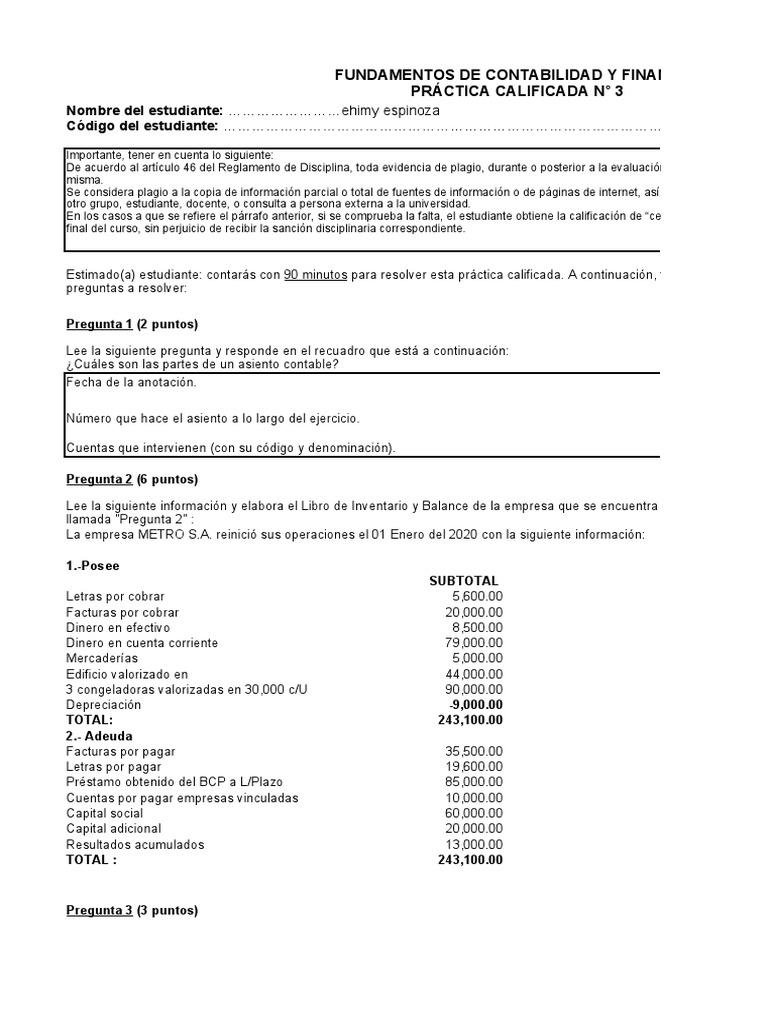 PC3 33 | PDF | Contabilidad | Activo fijo