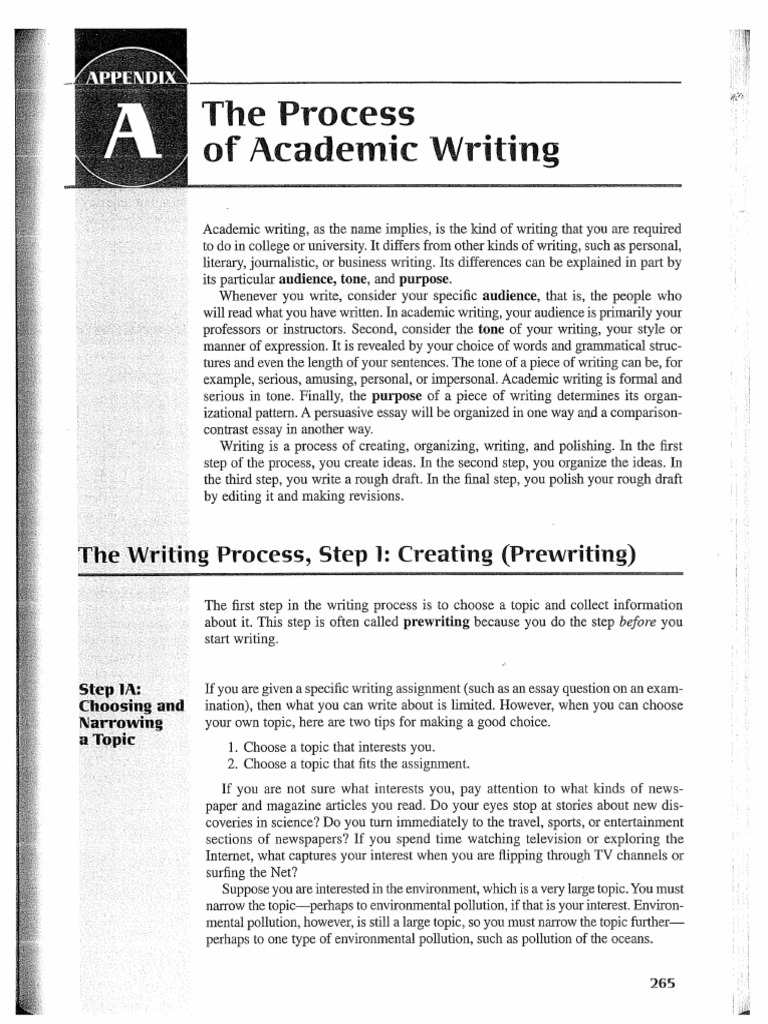 Process of Writing Academic English | PDF