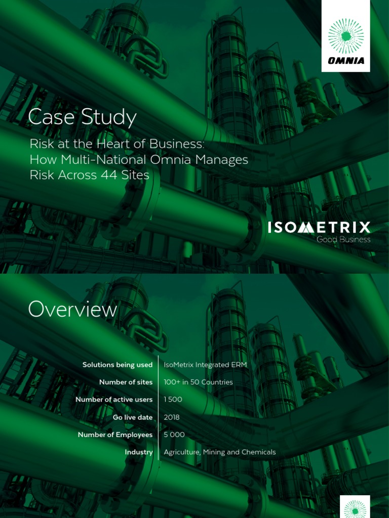 IsoMetrix Case Study Omnia | PDF | Risk Management | Risk