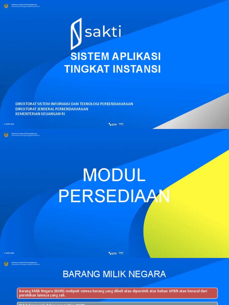 Sakti - Modul Persediaan | PDF