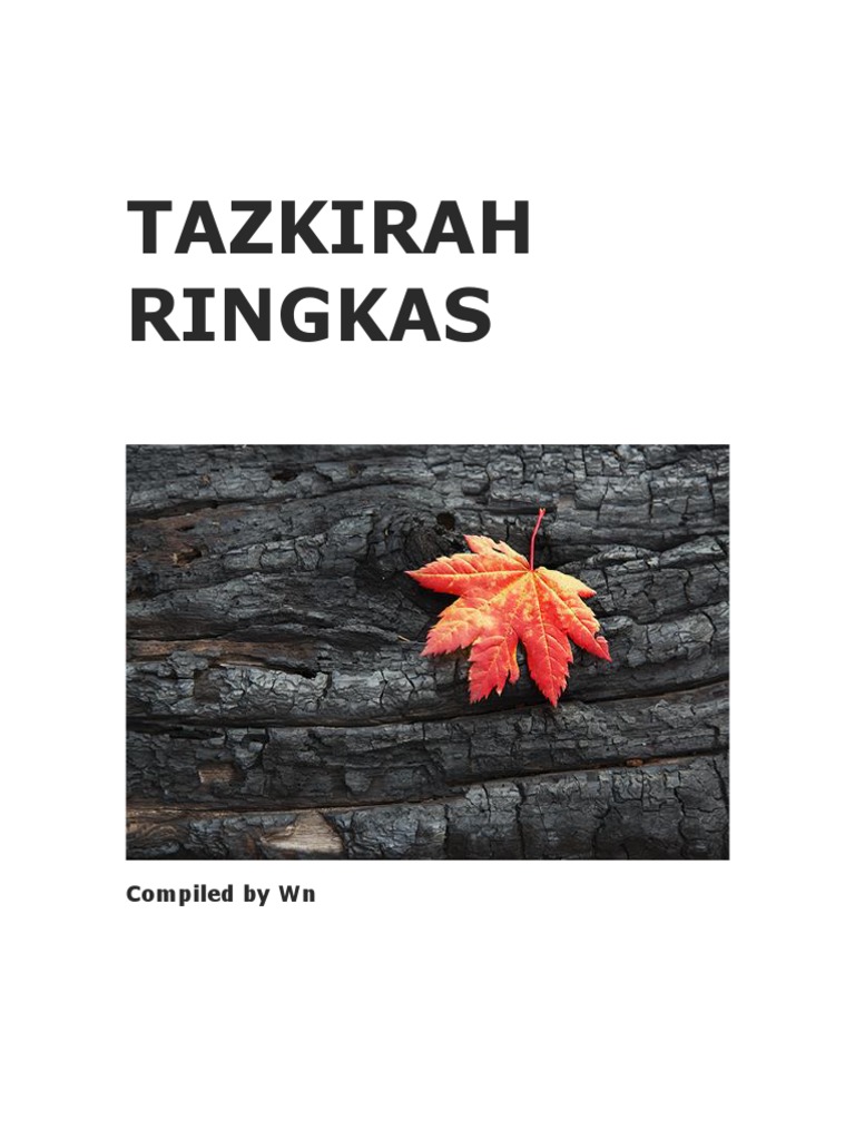 3 Tazkirah Ringkas | PDF