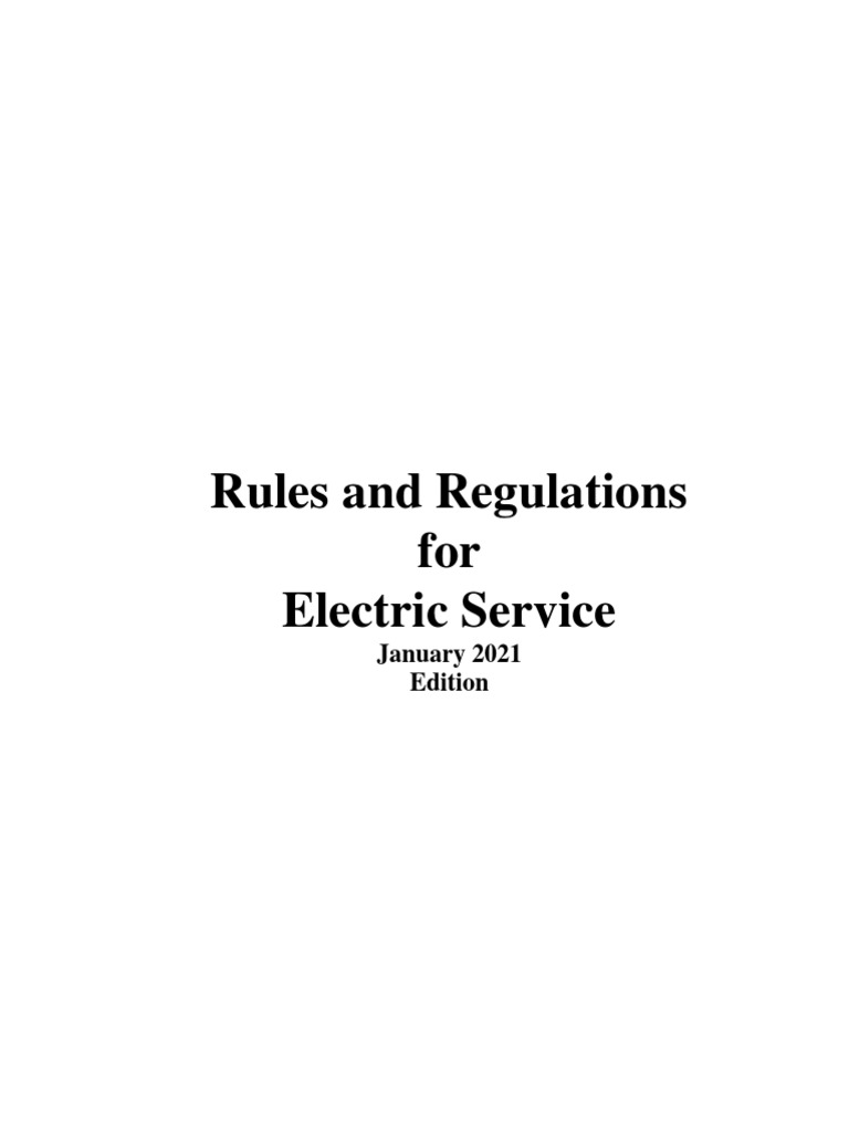 JEA Electric Service Regulations 2021 | PDF | Easement | Transformer