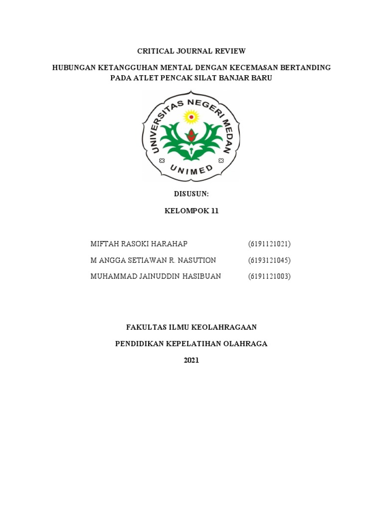 CJR Psikologi Olahraga Kelompok 11 | PDF