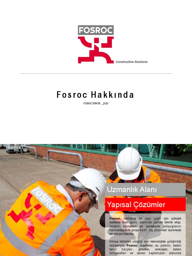 Fosroc Overview Presentation TR Rev1 | PDF