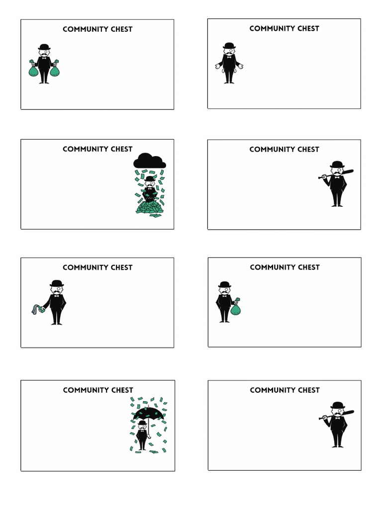 Community chest cards store