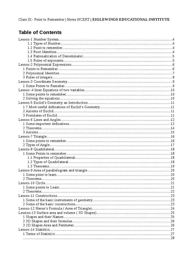 9th Formula | PDF | Polynomial | Triangle