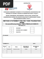Steel Beam Installation Method Statement | PDF | Welding | Construction